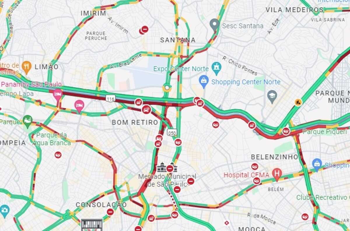 Marginal Tietê tem trânsito de mais de 1 hora - Gazeta de São Paulo