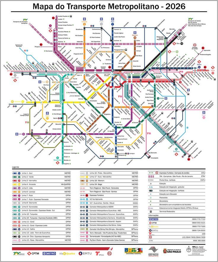 Metro 2030 Planos Sao Paulo Veja As Principais E As Futuras Linhas Do