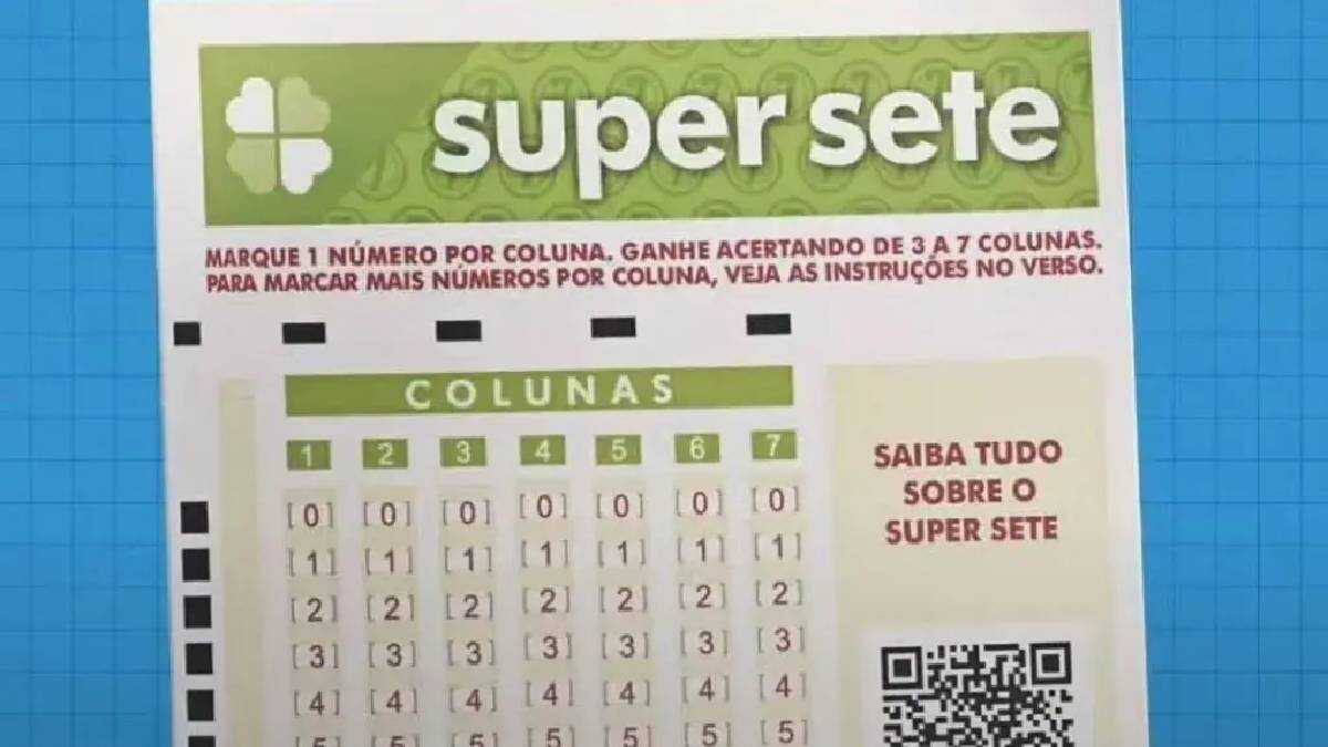 Confira os números sorteados no Super Sete no concurso 654, nesta ...