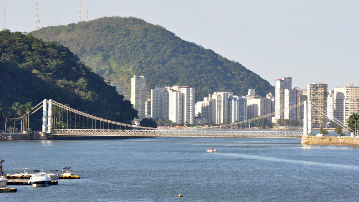 Ponte Pênsil de São Vicente: conheça a primeira estrutura suspensa do ...