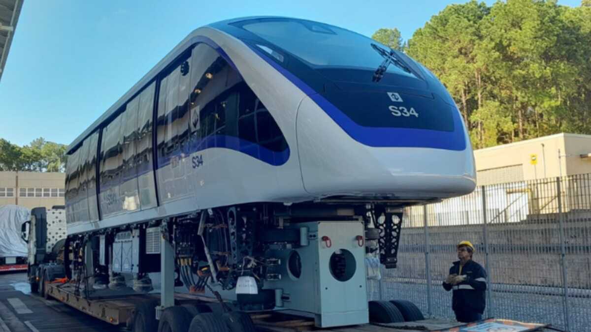 Novo trem chega a São Paulo para expansão da rede de metrô - Gazeta de ...