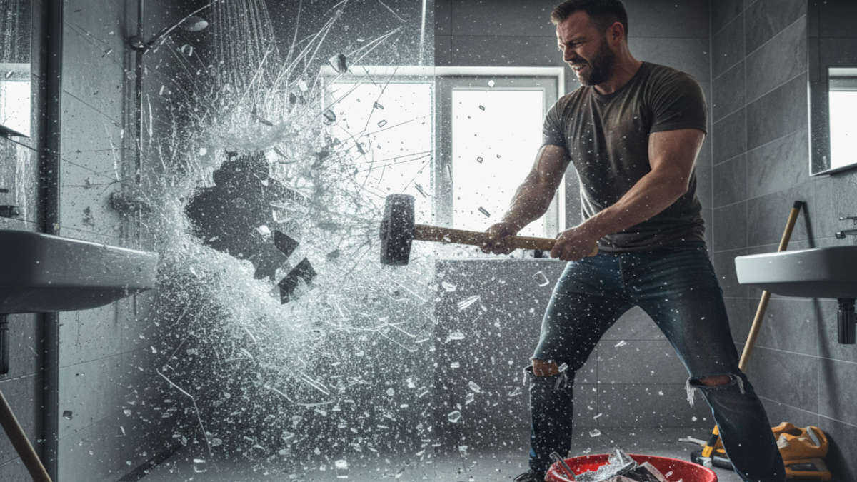 Chega de box de vidro: chuveiro "walk-in" eleva o padrão de design e ...